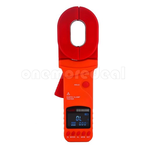 Earth Clamp Meter Ground Resistance Tester for Voltage/Current Leakage ...