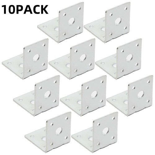 Pack of 10 pcs Brackets for Wood Heavy Duty Corner Brackets, Metal L ...