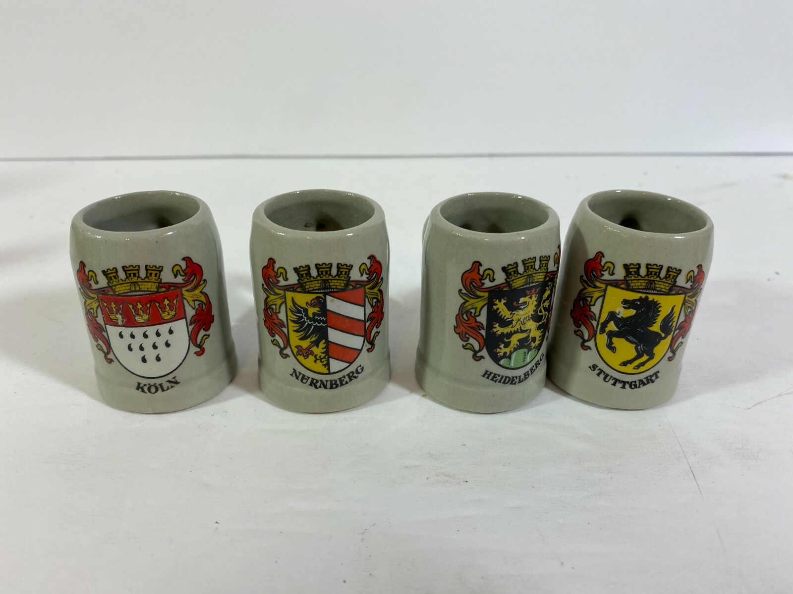 Vintage Lot of 4 Germany Souvenir Miniature Steins Toothpicks b10 | eBay