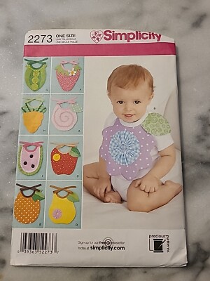 Simplicity Pattern #2273 - INFANT BIBS - 8 STYLES - NEW - Fruits ...