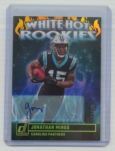 2023 Donruss Jonathan Mingo White Hot Rookies Holo Rookie Auto RC 17/25 ...