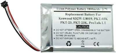 Battery for Kenwood SD2W-L8019,PKT-03K,PKT-23,PKT-23K,ProTalk LT Two ...