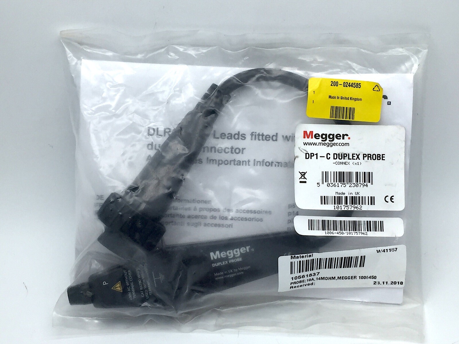 Megger DP1-C Duplex Connect Probe 10A Mnf 1006-450 | eBay