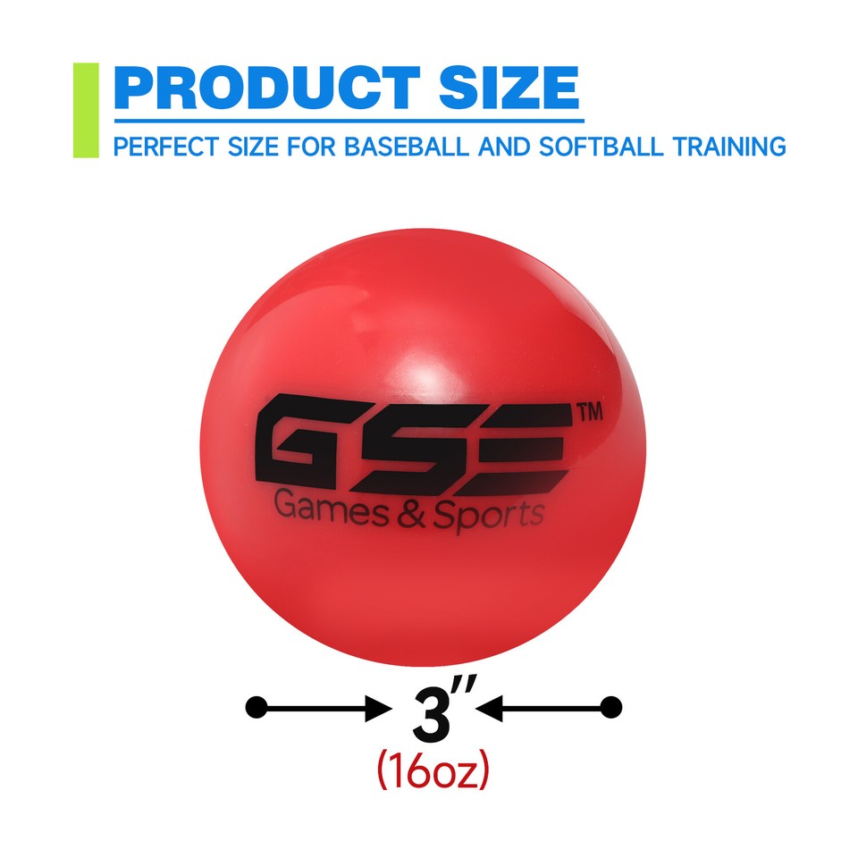 Heavy Duty Weighted Baseballs/Softballs Set. Pitching, Batting,Hitting ...