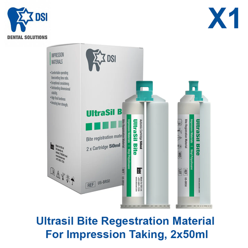 Dental DSI Ultrasil Bite Registration Impression Material 2x50 Automix ...