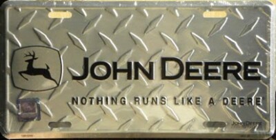 John Deere Dear Deer Logo Jon American USA Plates Licence Sign license ...