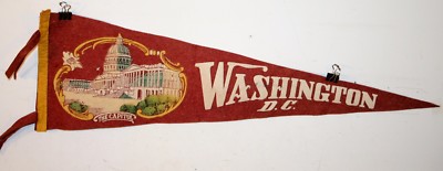 Washington DC, US Capital Building - VINTAGE FELT PENNANT | eBay