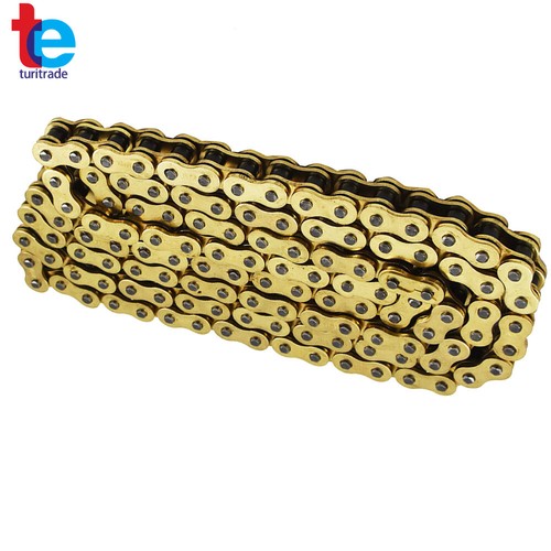 ATV Motorcycle 525 Pitch 120 Links With O-Ring Drive Chain Gold Color ...