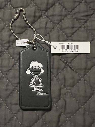 NWT Rare COACH LUCY Peanuts Snoopy 1st Edition Hangtag Charm Keychain ...