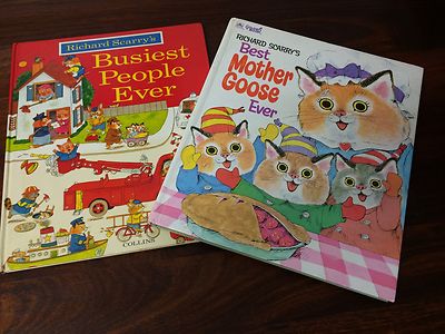 RICHARD SCARRY Busiest People Ever Best Mother Goose Large Hardcover ...
