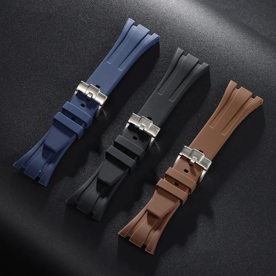 27/28/30mm Silicone Watch Band Strap for AP Royal Oak Offshore 15703 ...