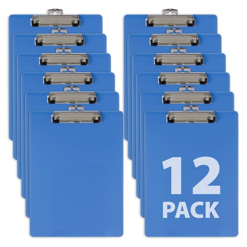 Plastic Clipboard, Letter Size, Arctic Blue (83048) (Pack of 12) | eBay