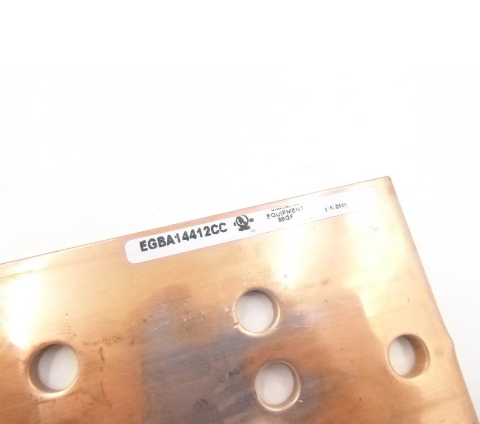 nVent Erico EGBA14412CC Grounding Bar 12" x 4"x 0.25" GROUNDING BAR ...