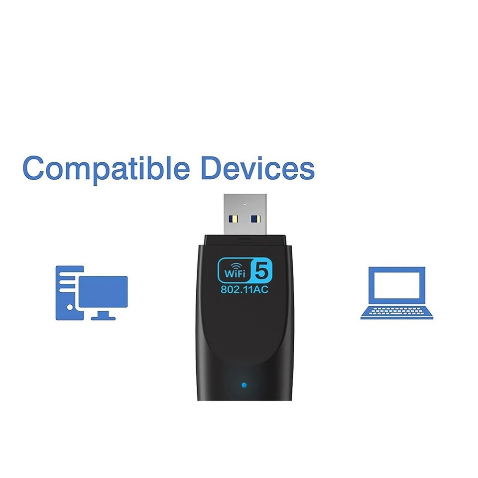 USB Wifi Dongle, 5GHz USB Wifi Computer Drive-,1300Mbps USB3.0 WIFI ...