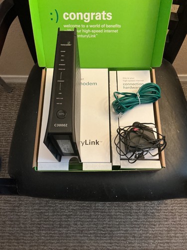 CenturyLink ZyXEL C3000Z DSL Modem Wireless Router w/ AC Adapter | eBay