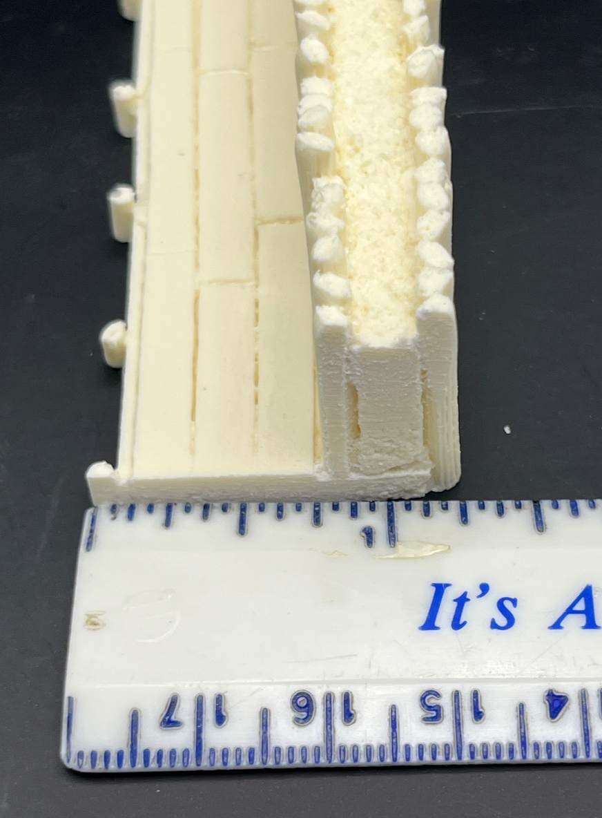 1/72 scale Alamo Style Palisade / Log Wall ACW AWI Napoleon Cast Resin ...