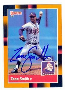 Zane Smith autographed baseball card (Braves) 1988 Donruss #170 ...