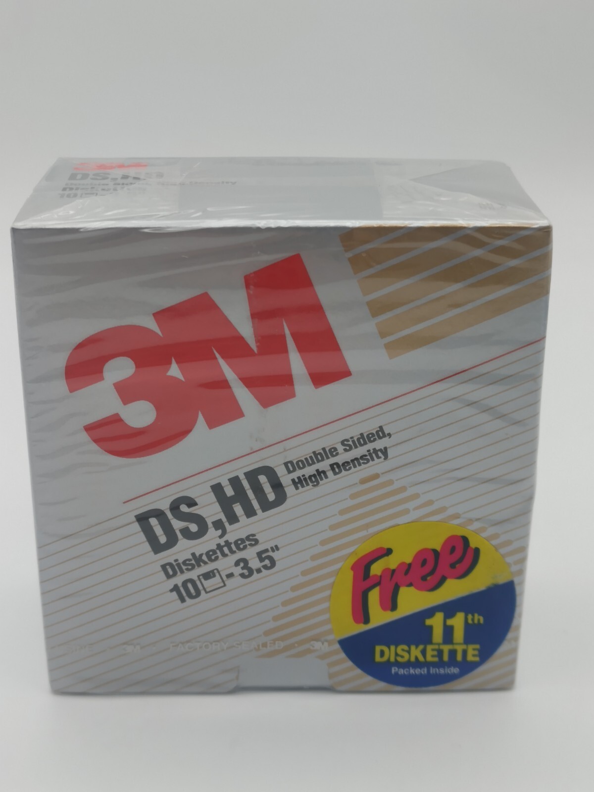 1994 3M DS HD 3.5" Diskettes Formatted IBM High Density New Sealed Box ...
