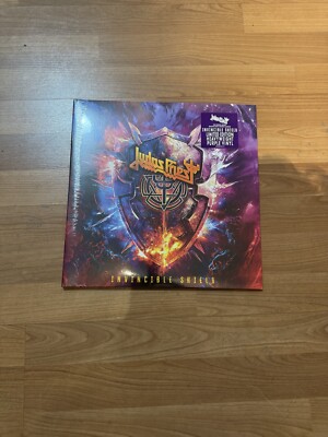JUDAS PRIEST Invincible Shield Purple 2LP Vinyl w/Signed Autographed ...