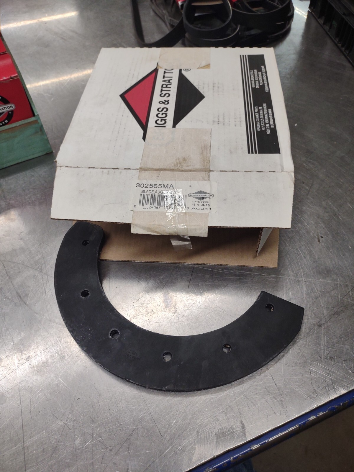 OEM Briggs & Stratton Snowblower Auger Blade 302565MA Murray | eBay