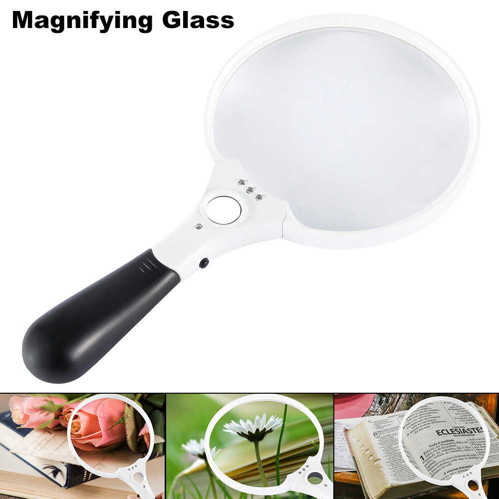 Magnifying Glass with Light Magnification LED Illuminated Magnifier ...