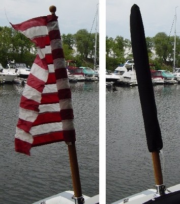 XL Flag Cover Sheath for 36"- 40" Tall Flag Available in 16 Sunbrella ...
