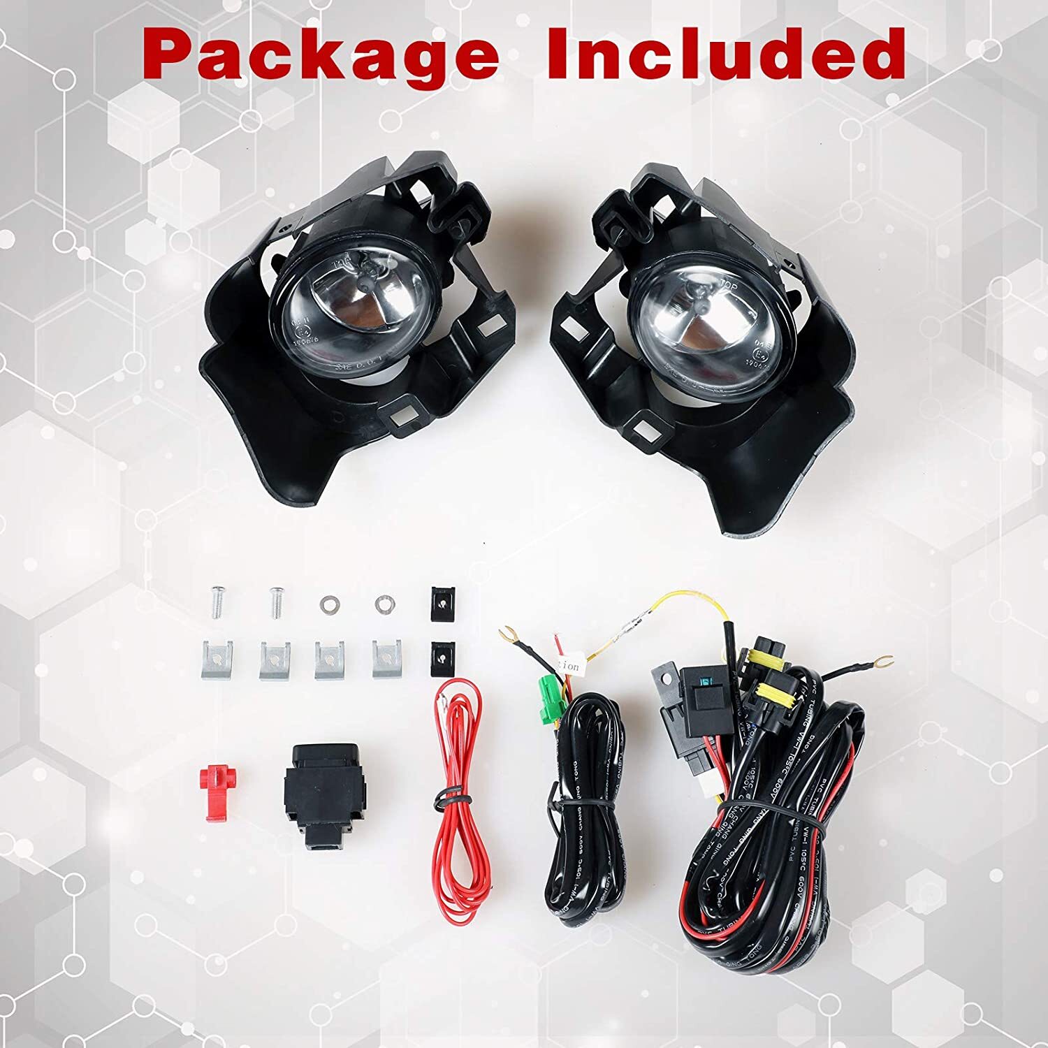 Fog Lights for 2014 2015 2016 Nissan Versa Note Bumper Lamps Wiring ...