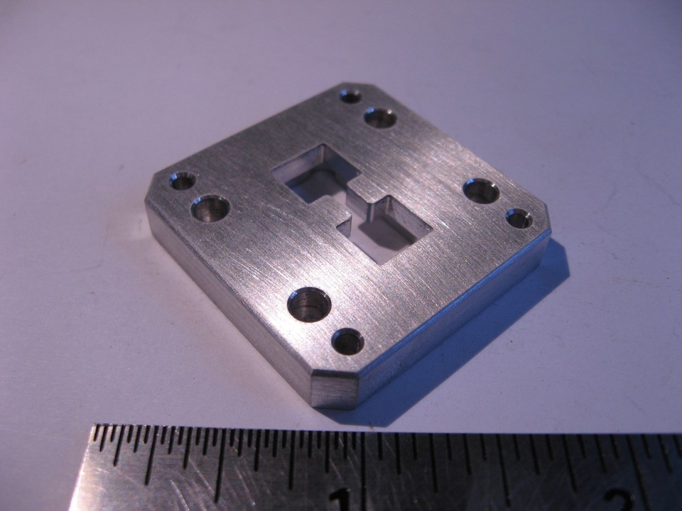 WRD650 Double Ridge Waveguide Flange Aluminum 1/8" Butt AC RF Microwave ...