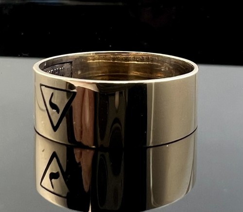10K Yellow Gold Masonic Scottish Rite Ring Band Size 12 - 5.2 Grams | eBay
