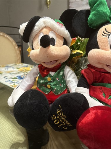Mickey Minnie Mouse Christmas Plush 2019 Limited Edition - Disney Store ...