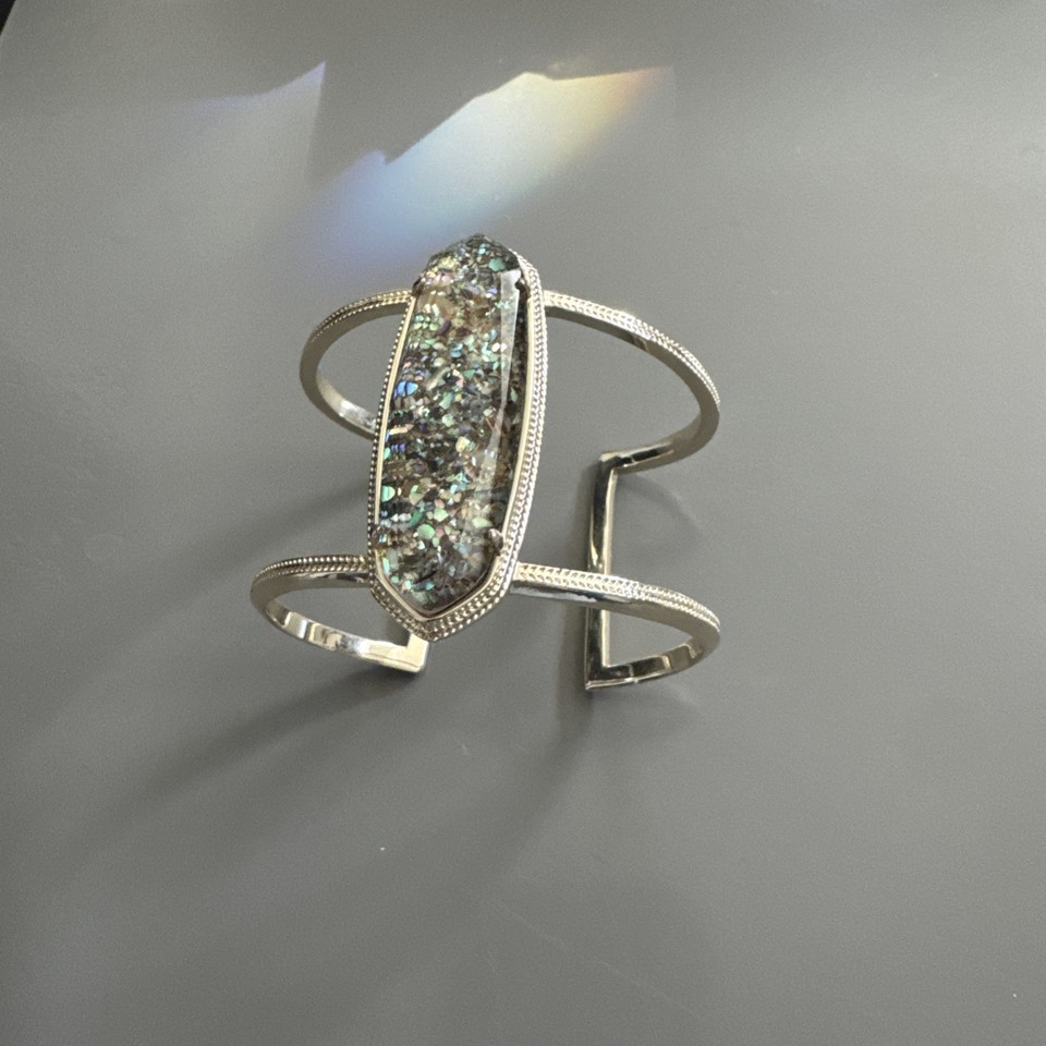 EUC Kendra Scott Lawson Bracelet Gold Crushed Abalone Shell | eBay