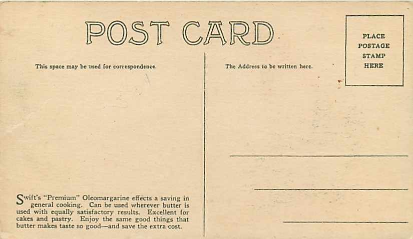 Advertising Postcard, Swifts Premium, Little Jack Horner as he Sat in ...