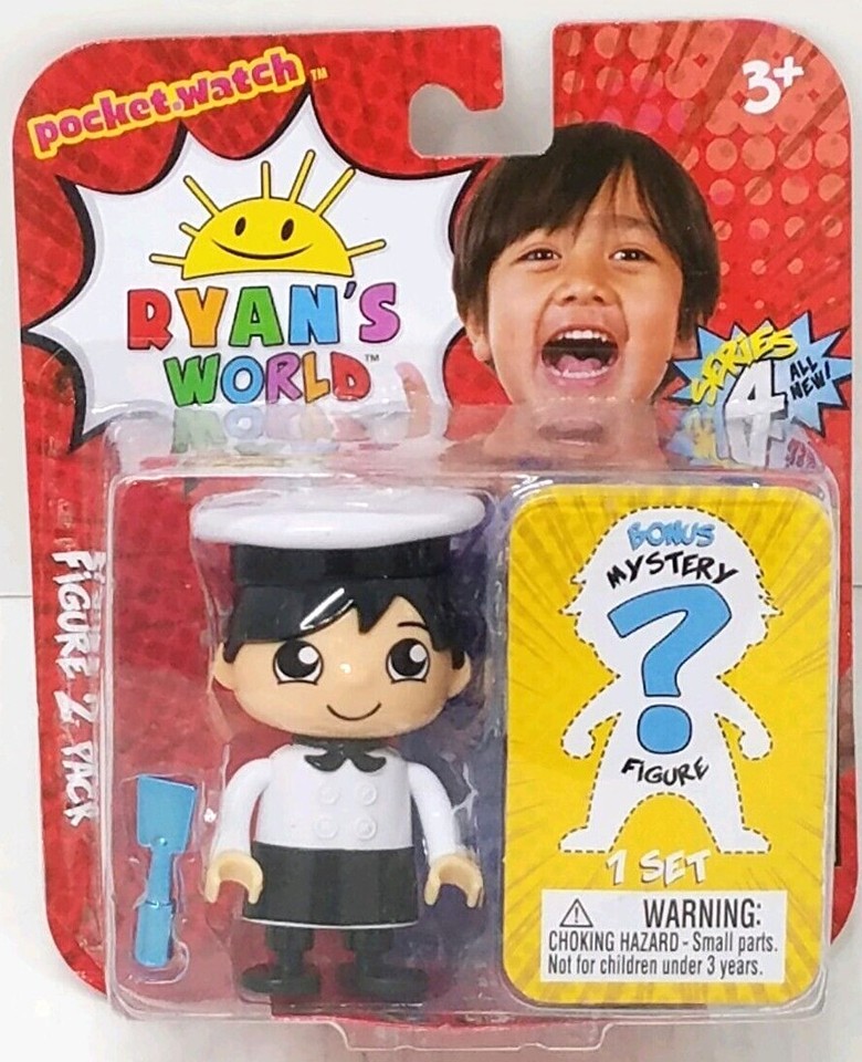 Ryan's World Action Figure 2 pack, 1 mystery, Series 3 or 4 YOU CHOOSE ...