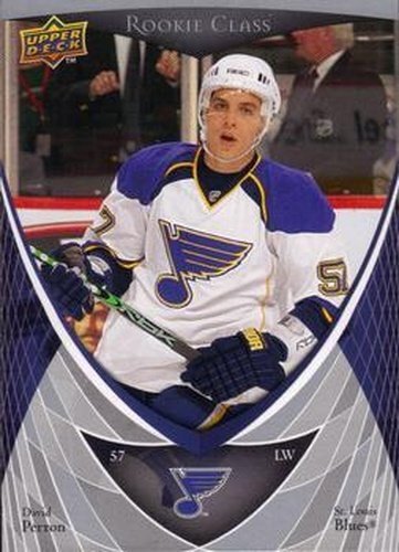 #38 David Perron - St. Louis Blues - 2007-08 Upper Deck Rookie Class ...