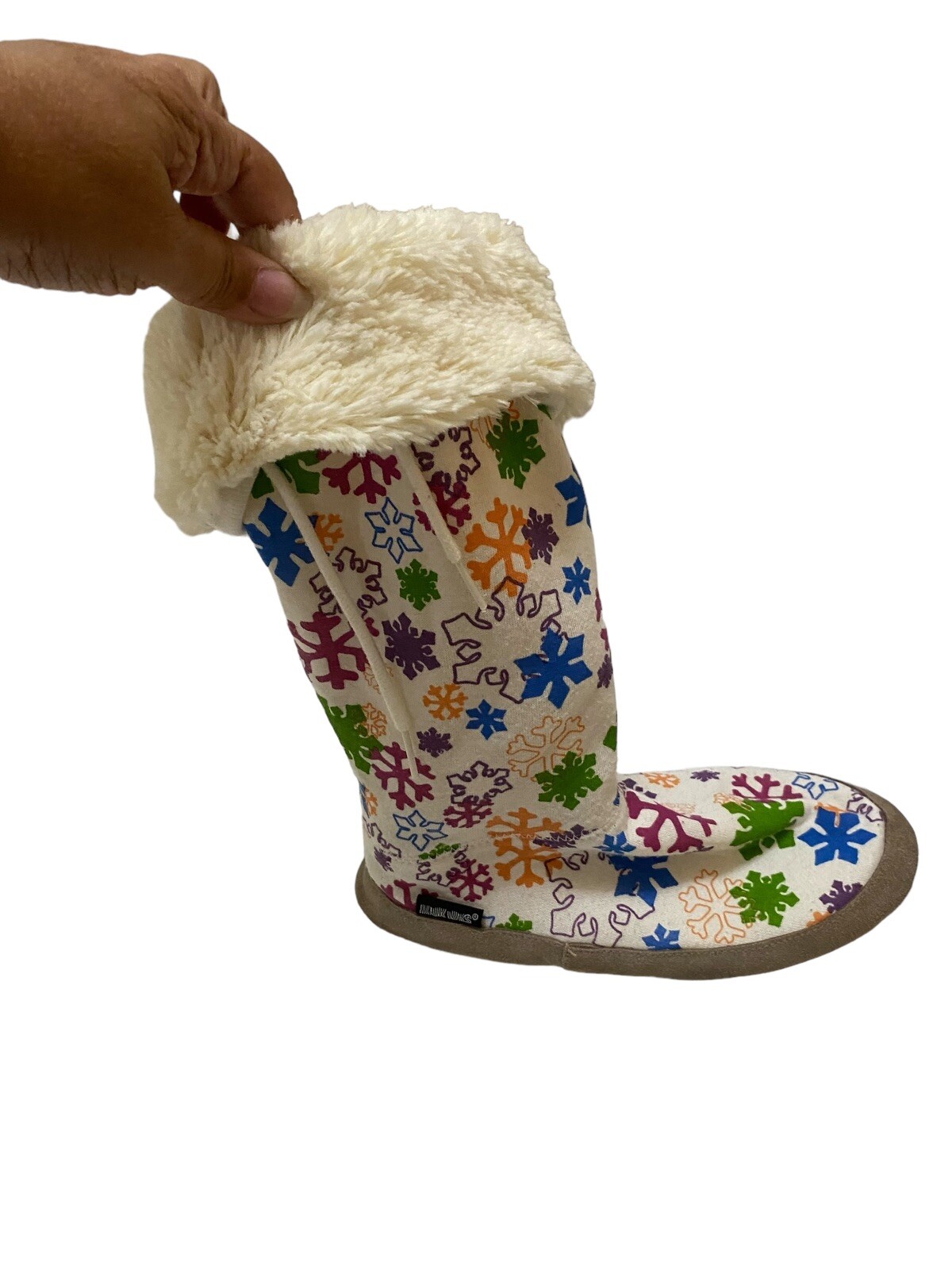 Mukluks Bootie Slippers Size 6.5-7.5 Snowflake | eBay