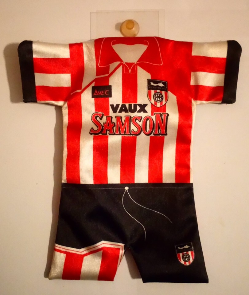 SUNDERLAND AFC AVEC 1994/95 double sided mini kit strip EXCELLENT ...
