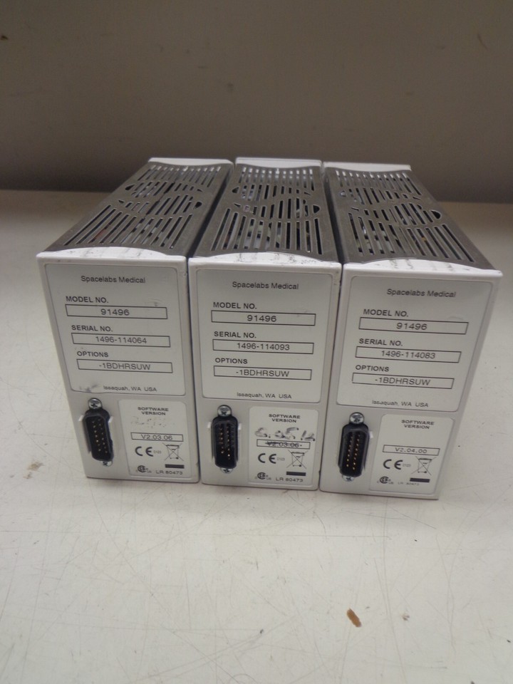 Lot 3) Spacelabs 91496 Ultraview Module Options 1BDHRSUW | eBay