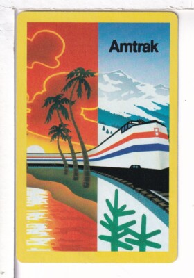 Single Railroad Playing Card "Amtrak, AMT 16, Winter/Summer", Bolhagen ...