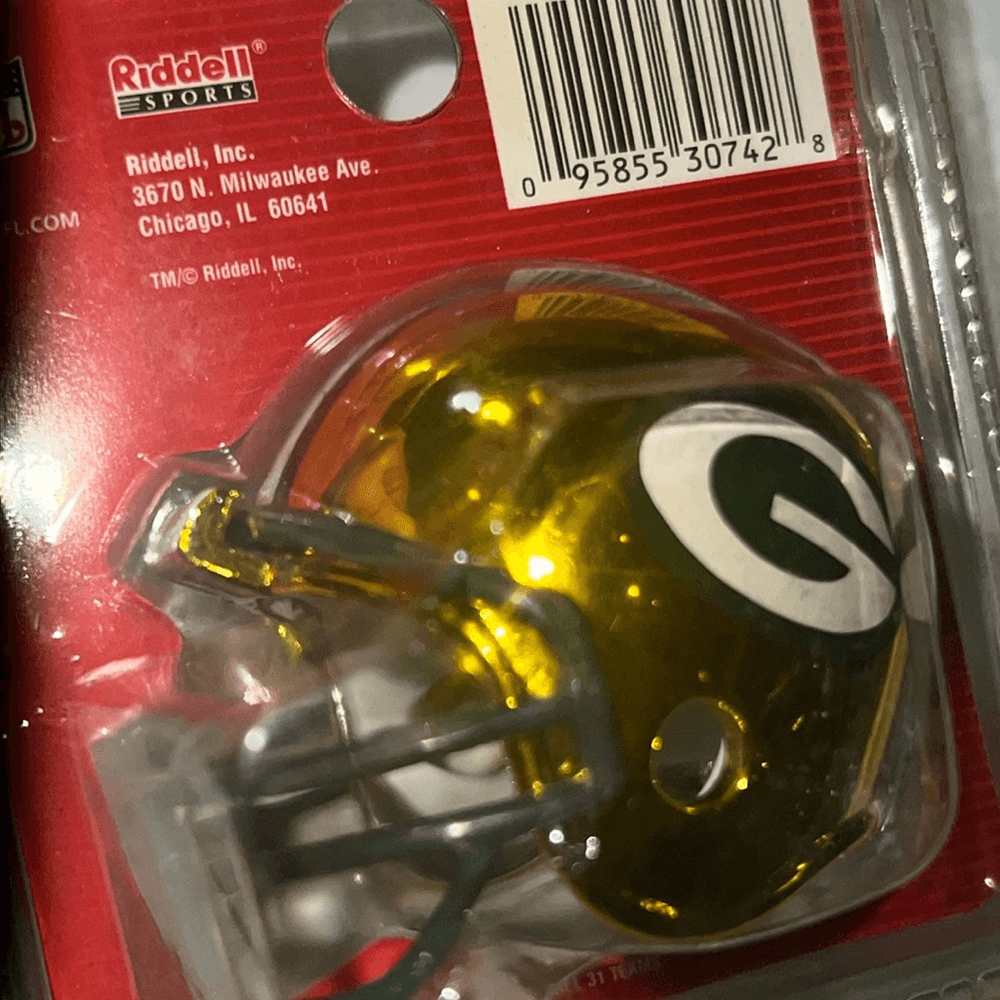NFL GREEN BAY PACKERS MINIATURE HELMET (Riddell Color Chrome) NEW | eBay