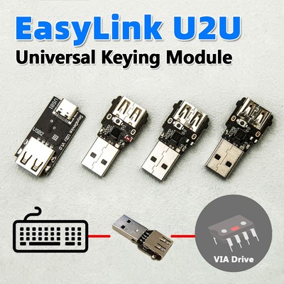 JKLP EasyLink U2U Universal Keying Module Mechanical Keyboard QMK VIA ...