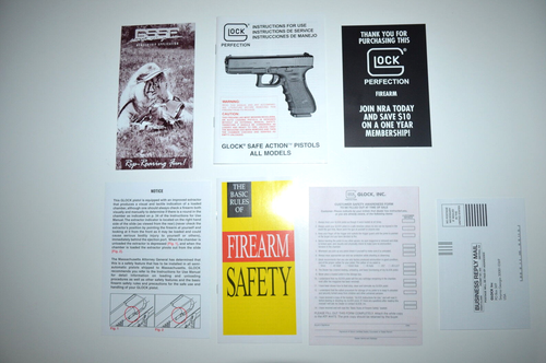 GLOCK FACTORY INSTRUCTION BOOKLET 17 18 19 20 21 22 23 26 27 29 30 31 ...