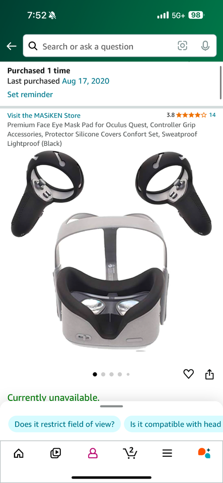 oculus quest 1 headset and controllers | eBay