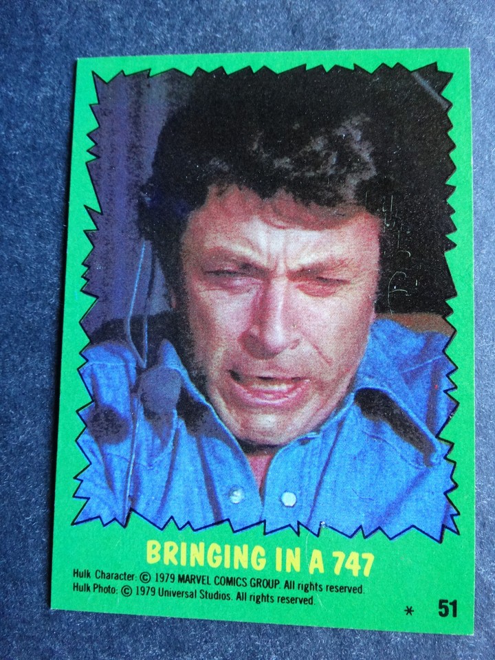 1979 Topps The Incredible Hulk TV Show Card Complete Your Set You U ...