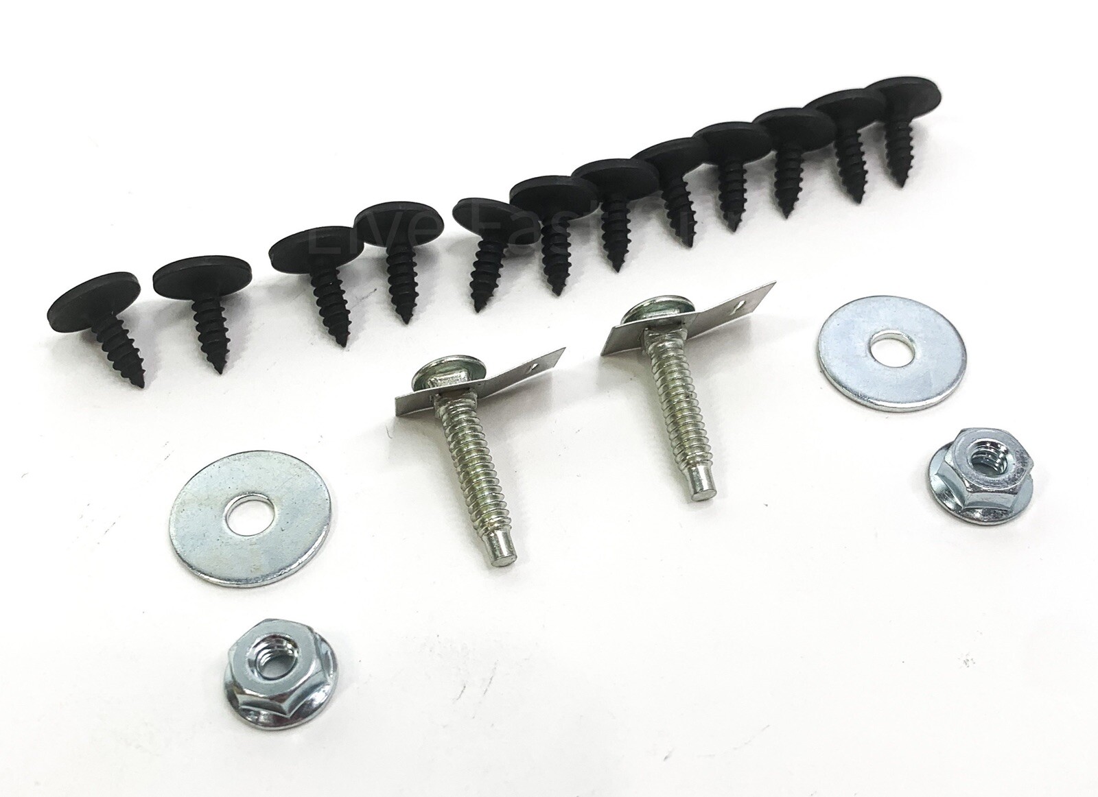 Rear Valance Mounting Hardware Kit Flat Screws Nuts Washers 1965-66 ...