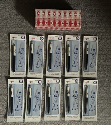 Babe Ruth 1954 Ink Pens Sales Kit Sportsman Code; Set of 10 with ...
