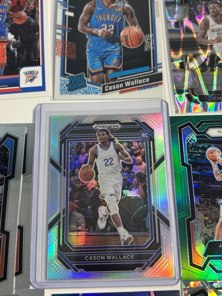 Shai Gilgeous Alexander Jalen Williams Cason Wallace RC Lot Prizm OKC ...