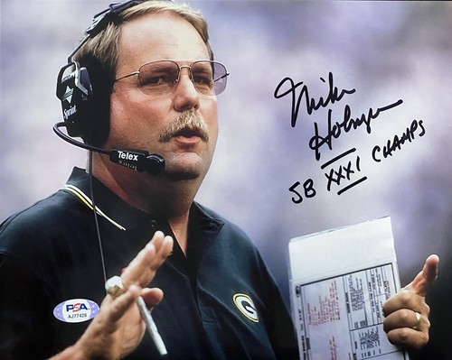 MIKE HOLMGREN Autograph Signed 8x10 Photo PSA Certified Green Bay ...