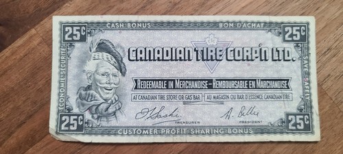 *RARE* Canadian Tire $0.25 Bill | eBay