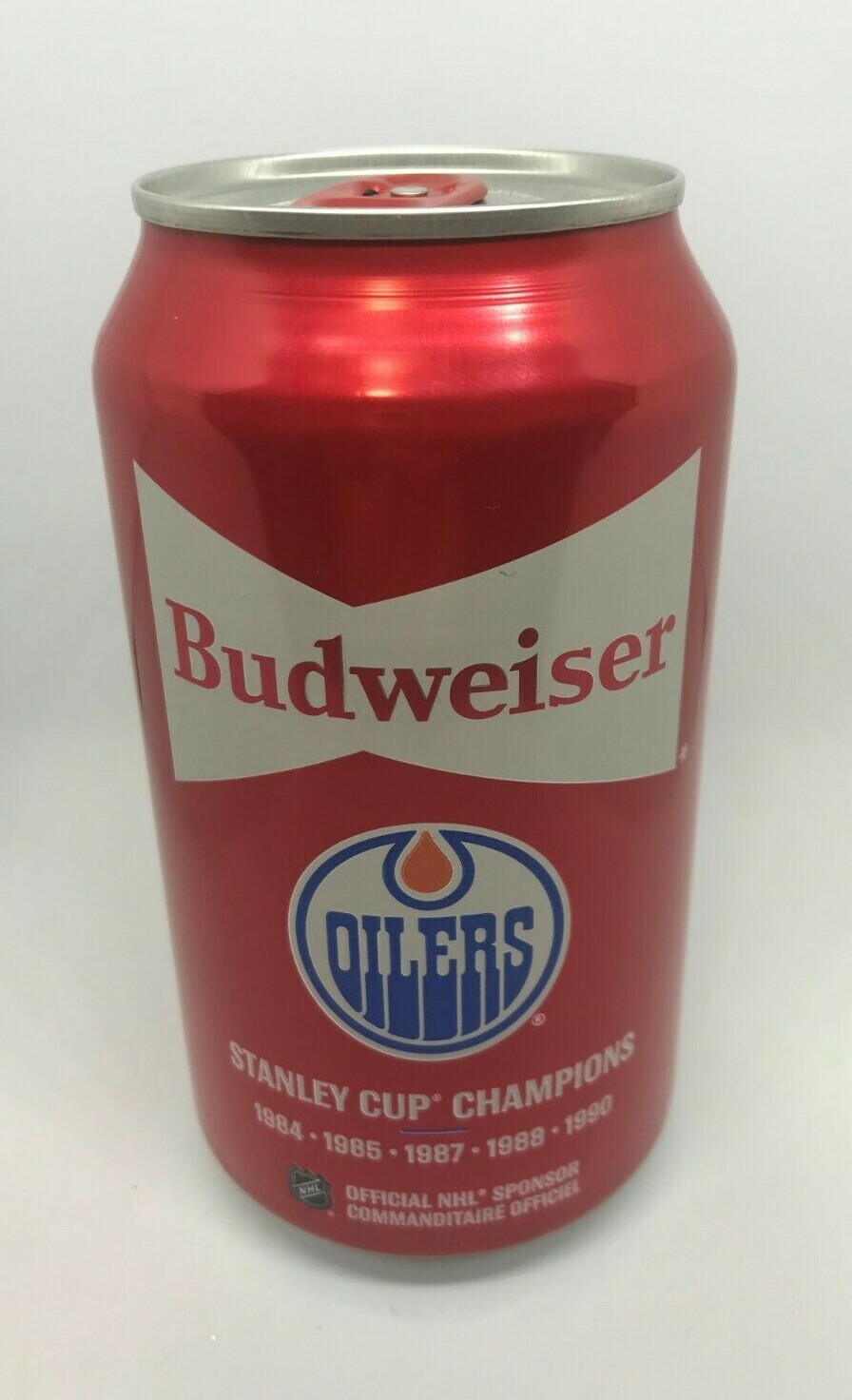 2020 NHL Budweiser Empty Can EDMONTON OILERS Stanley Cup Champions ...