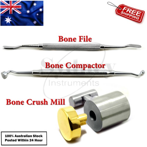 Dental Bone Compactor Surgical Grafting & Orthopedic Scraper Bone Crush ...